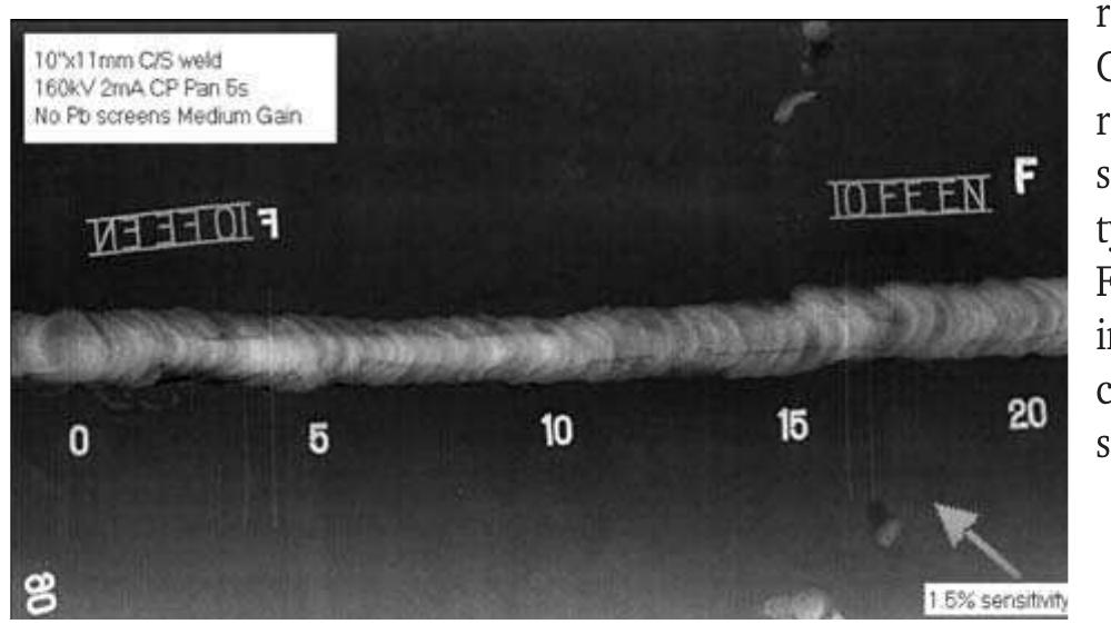-16. cr-image of aweld witha longitudinal defect