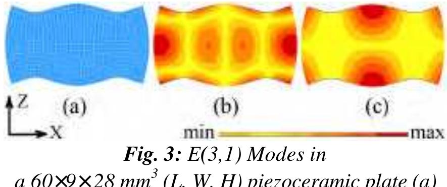 Figure 43 - Design of Linear Ultrasonic Micro Piezo Motor