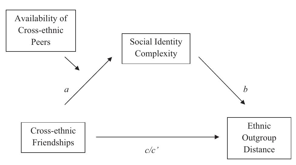 Moderated mediation model.