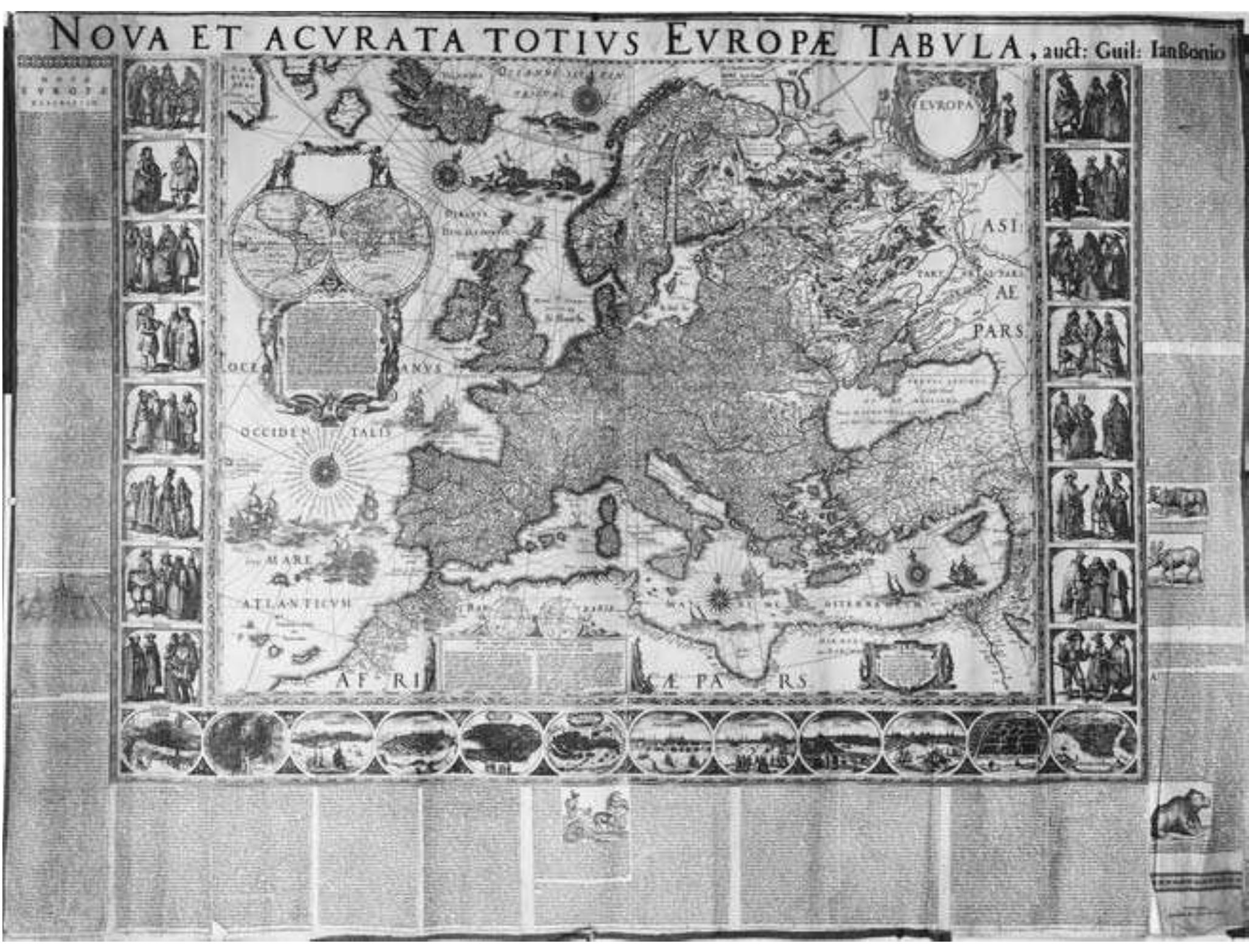 29. willem jansz. blaeu’s 1608 wall map of europe, reprinted