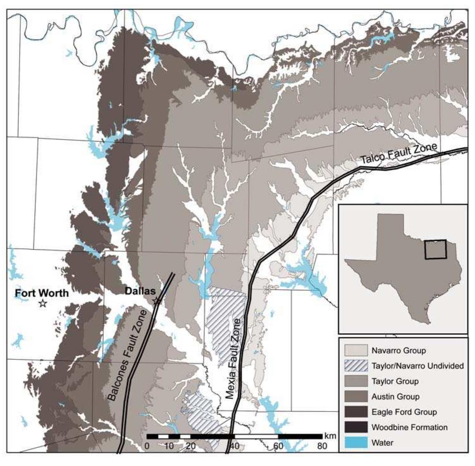 W-e diagrammatic cross-section east texas & north louisiana