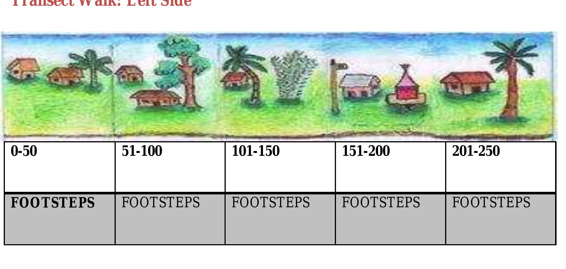 Figure 17 - VILLAGE RESOURCE MAPPING & TRANSECT WALK