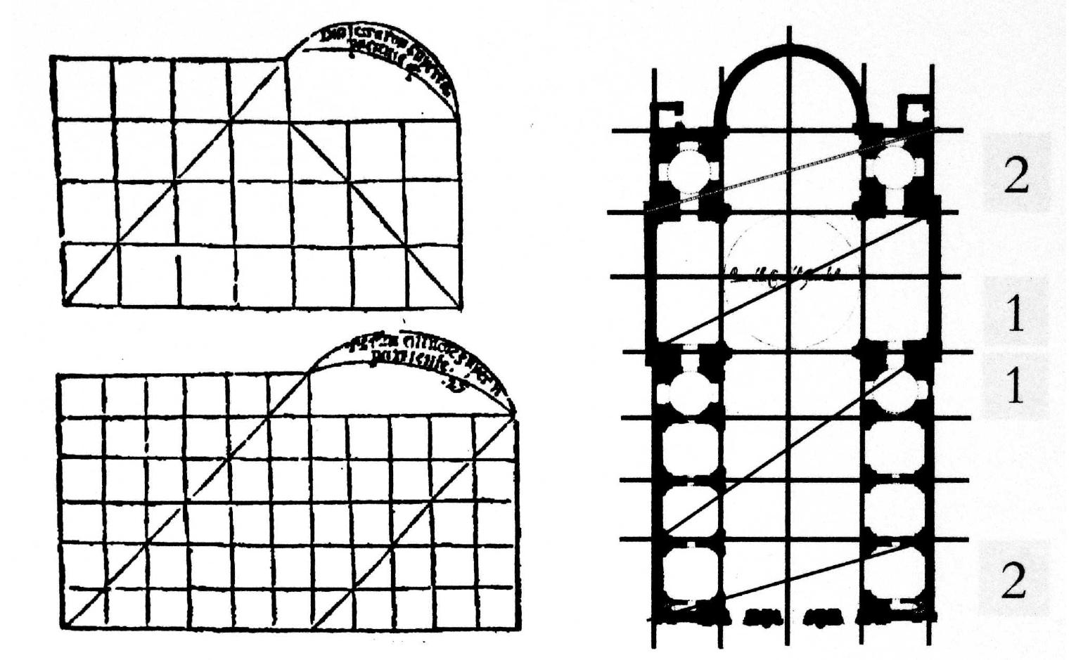 Vincenzo gallilei’s diagrams and vignola’s plan of the gesu;