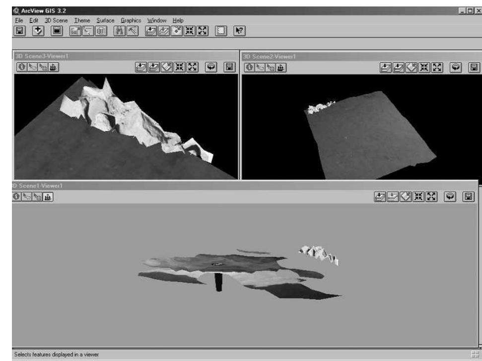 Different views of 3d stratigraphic sequence. we think that