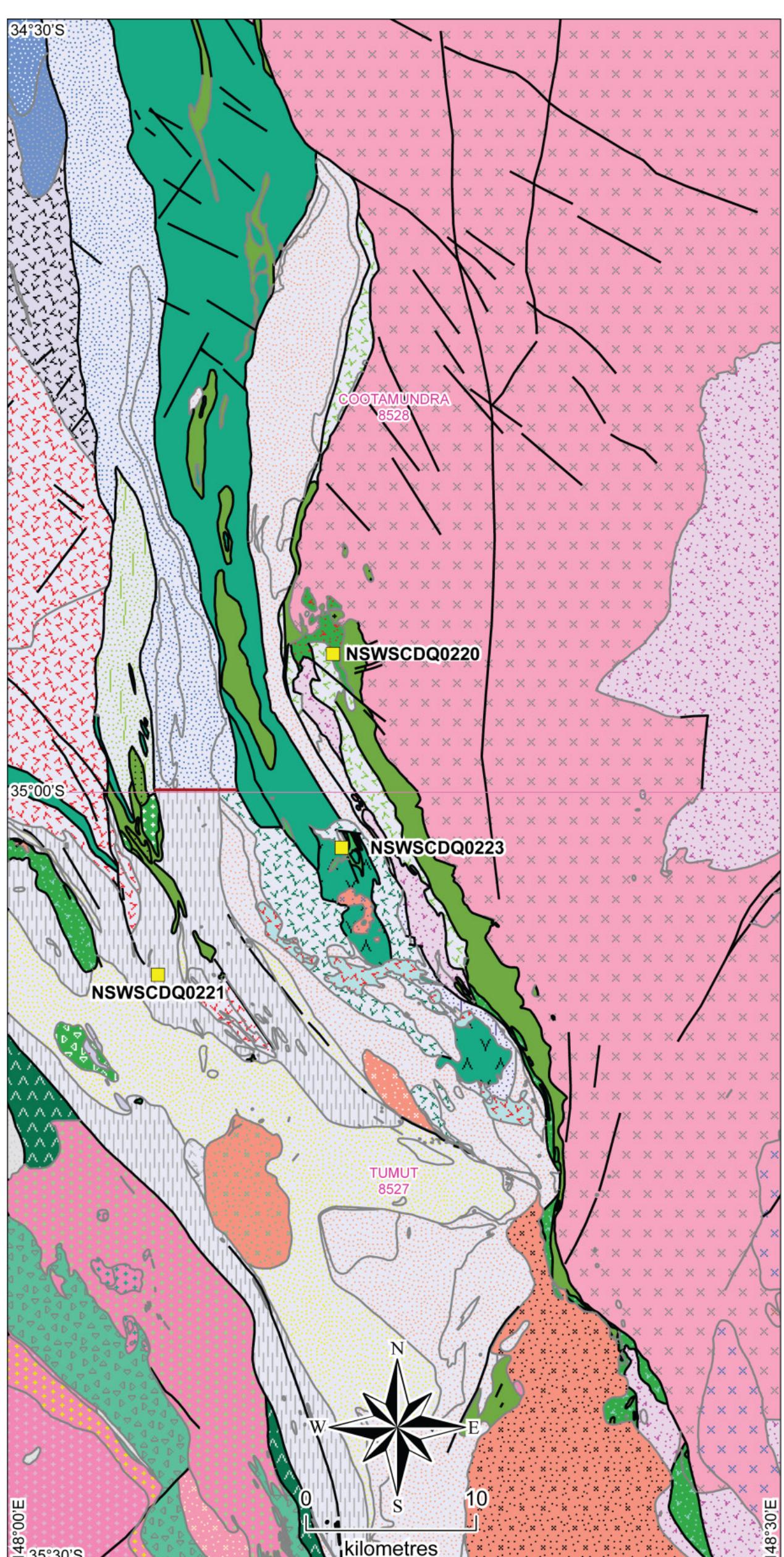 3 geological map of the tumut trough (cootamundra and tumut