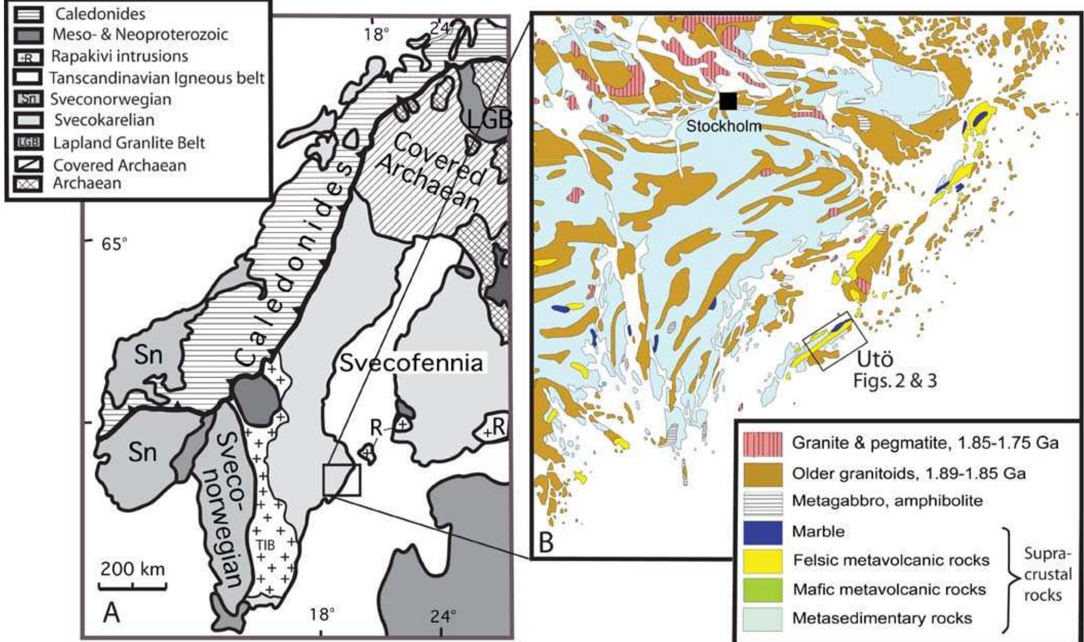 Location maps. a. tectonic map of baltica (after europrobe