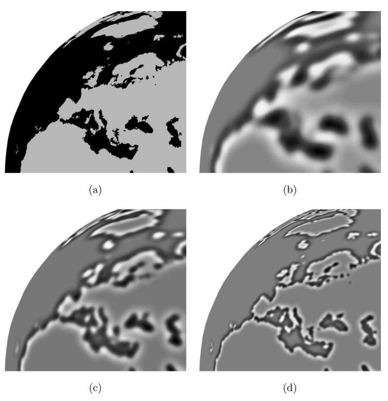 Spherical wavelet transform of the spherical map of the