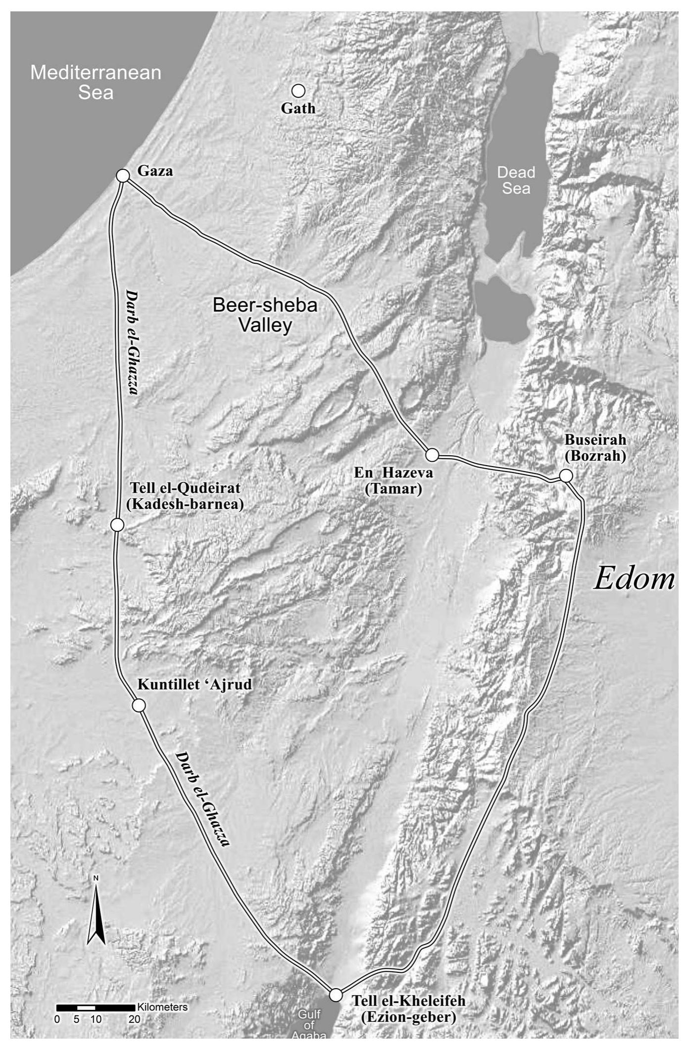 Sites and ancient roads in edom, the negev, and northeastern