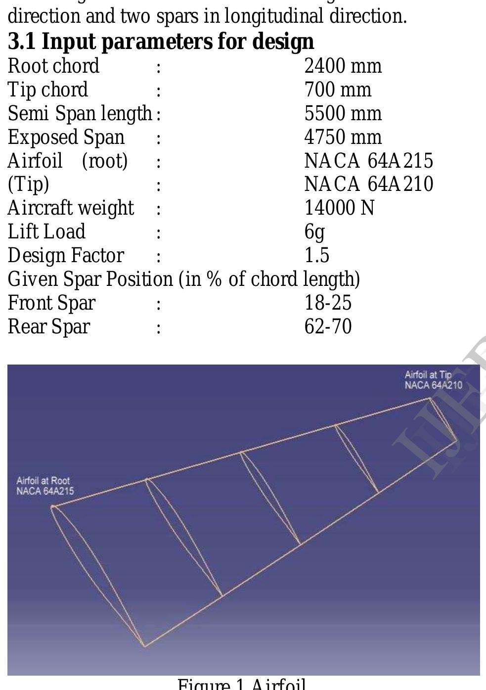 Figure 2 - Design Of An Aircraft Wing Structure For Static