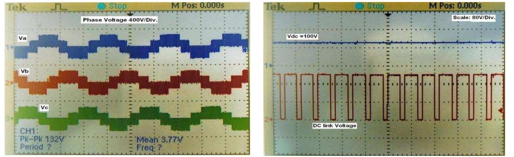 The line to line voltage waveforms are shown in the