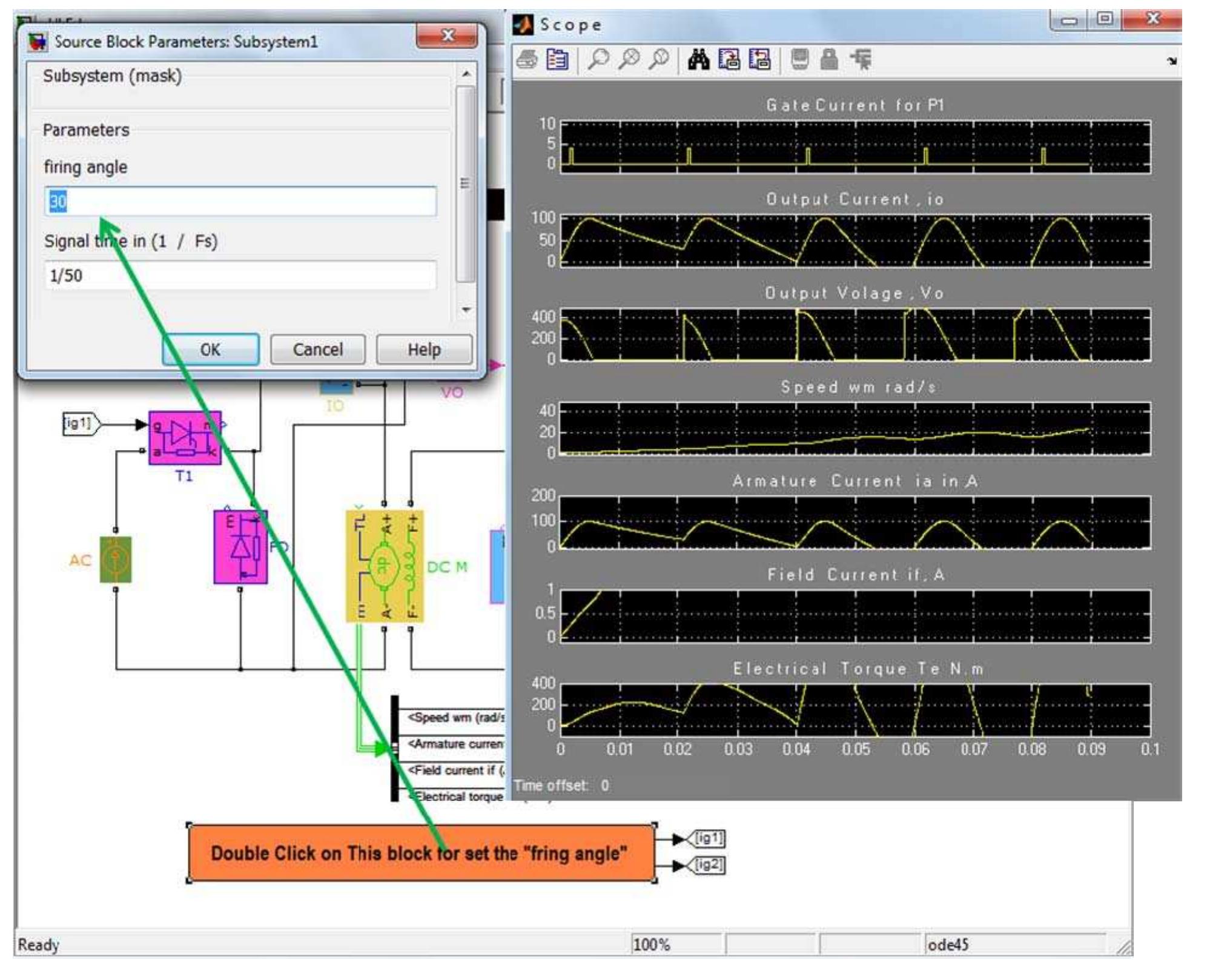 Outputresponse as shown in the fig 3. “scope parameter” of