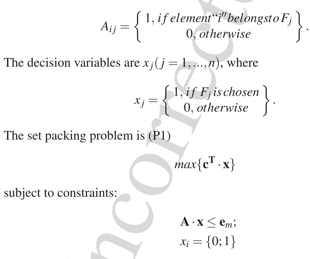 Where e,, is an m—dimensional column vector of “1”s. the set