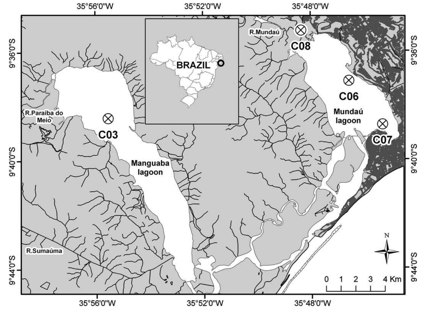 Map of the mundat-manguaba estuarine-lagoon system (mmels)
