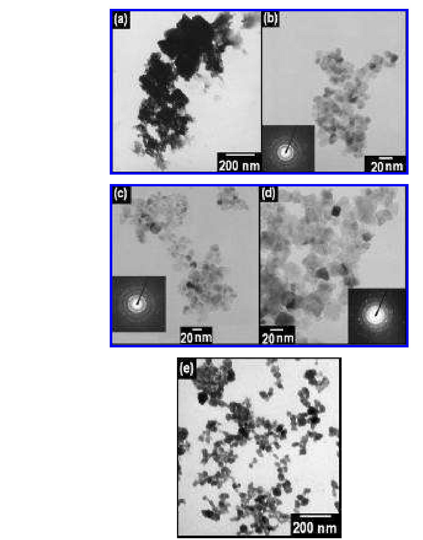 6: tem images of titania nano-crystals formed from