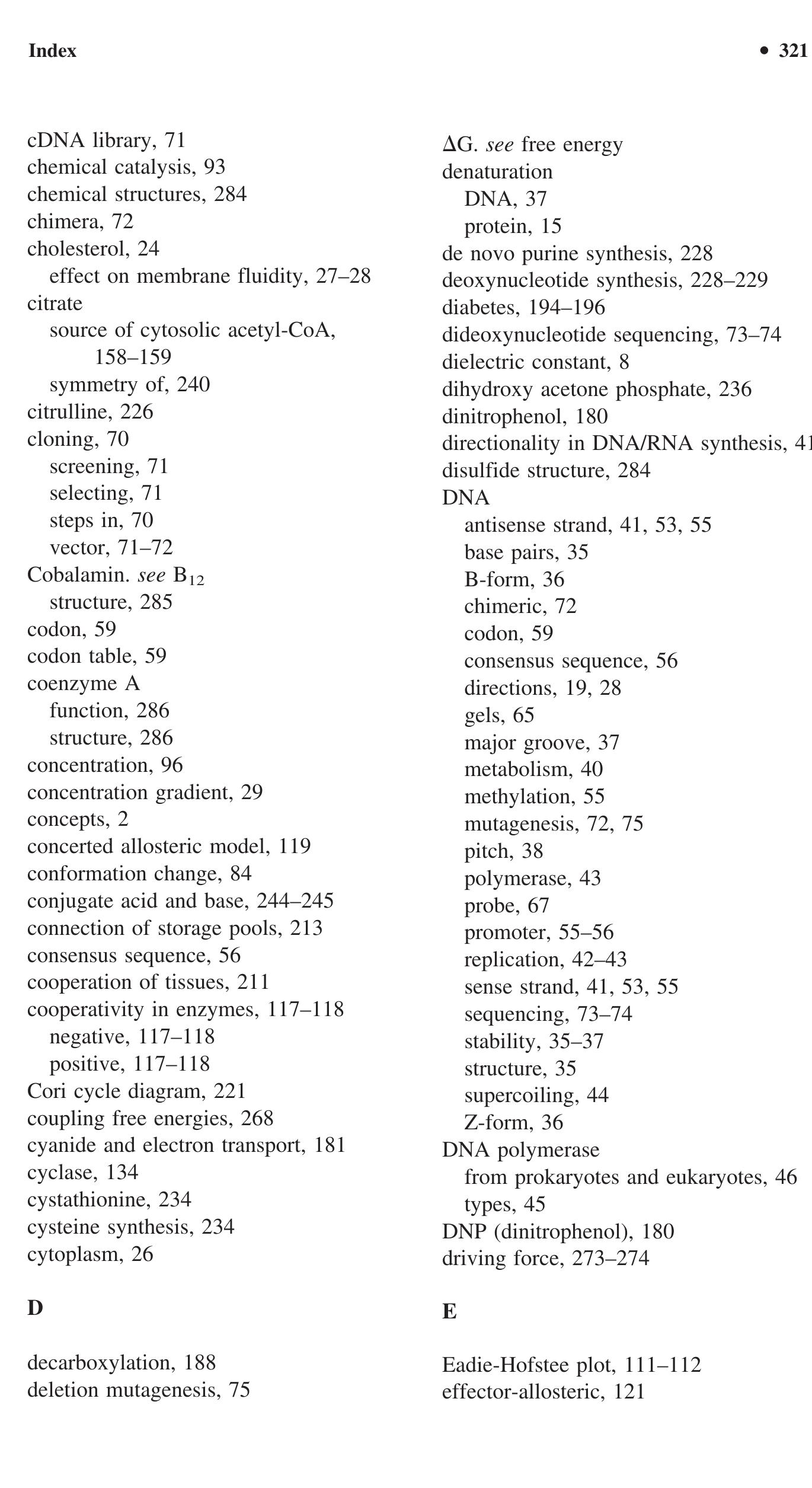 Table 22 - Basic Concepts of Biochemistry