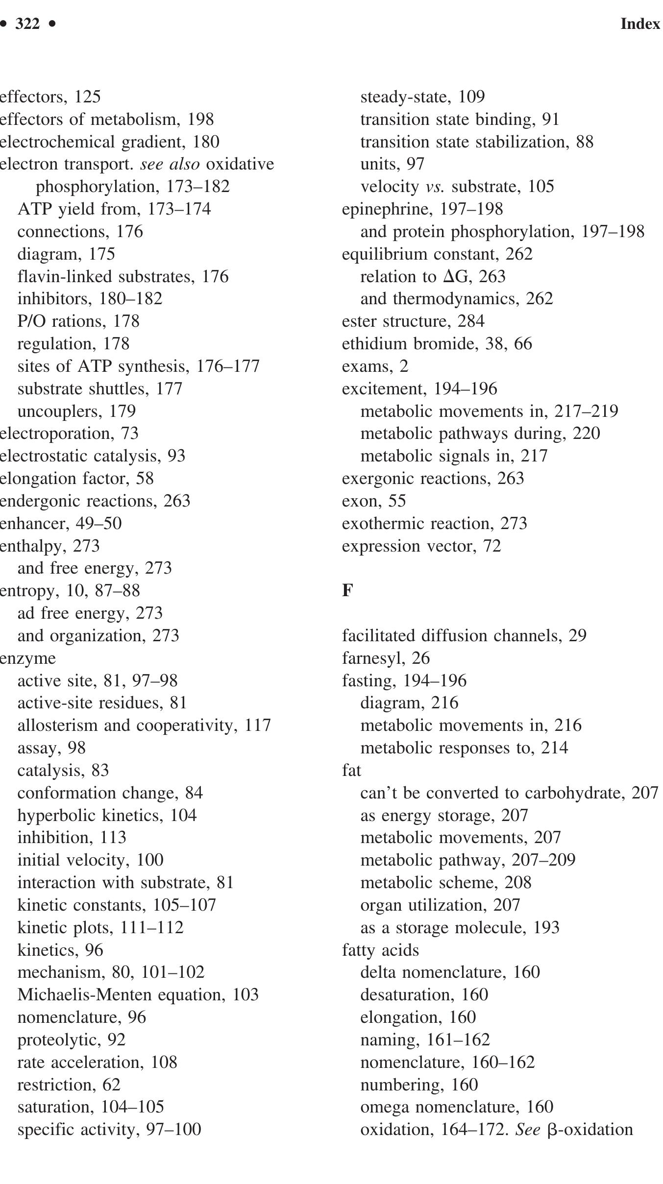 Table 23 - Basic Concepts of Biochemistry