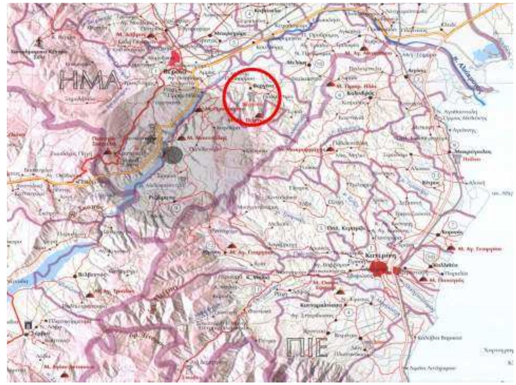 The position of ptolemy’s aegae and the archaeological site