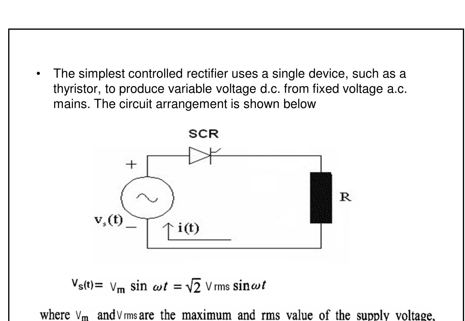 Figure 3 - Single-Phase Controlled Rectifiers