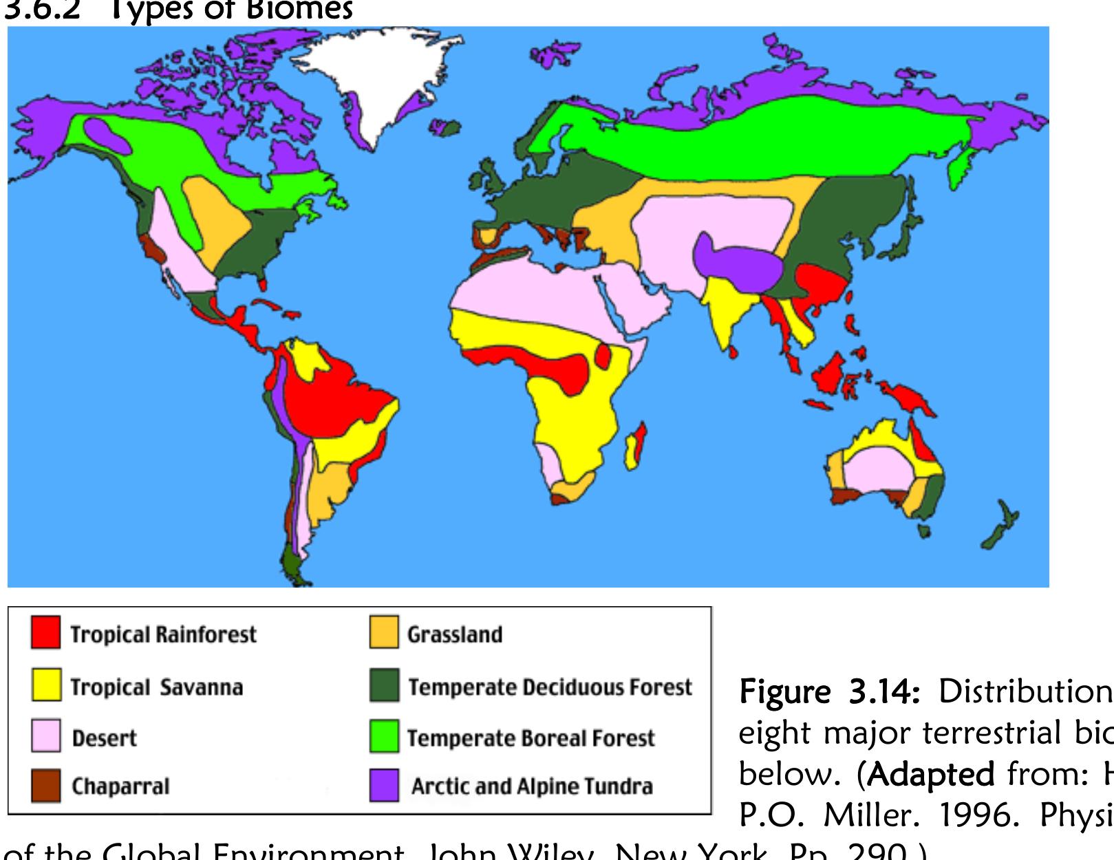 Biomes are the largest recognizable subdivision of the