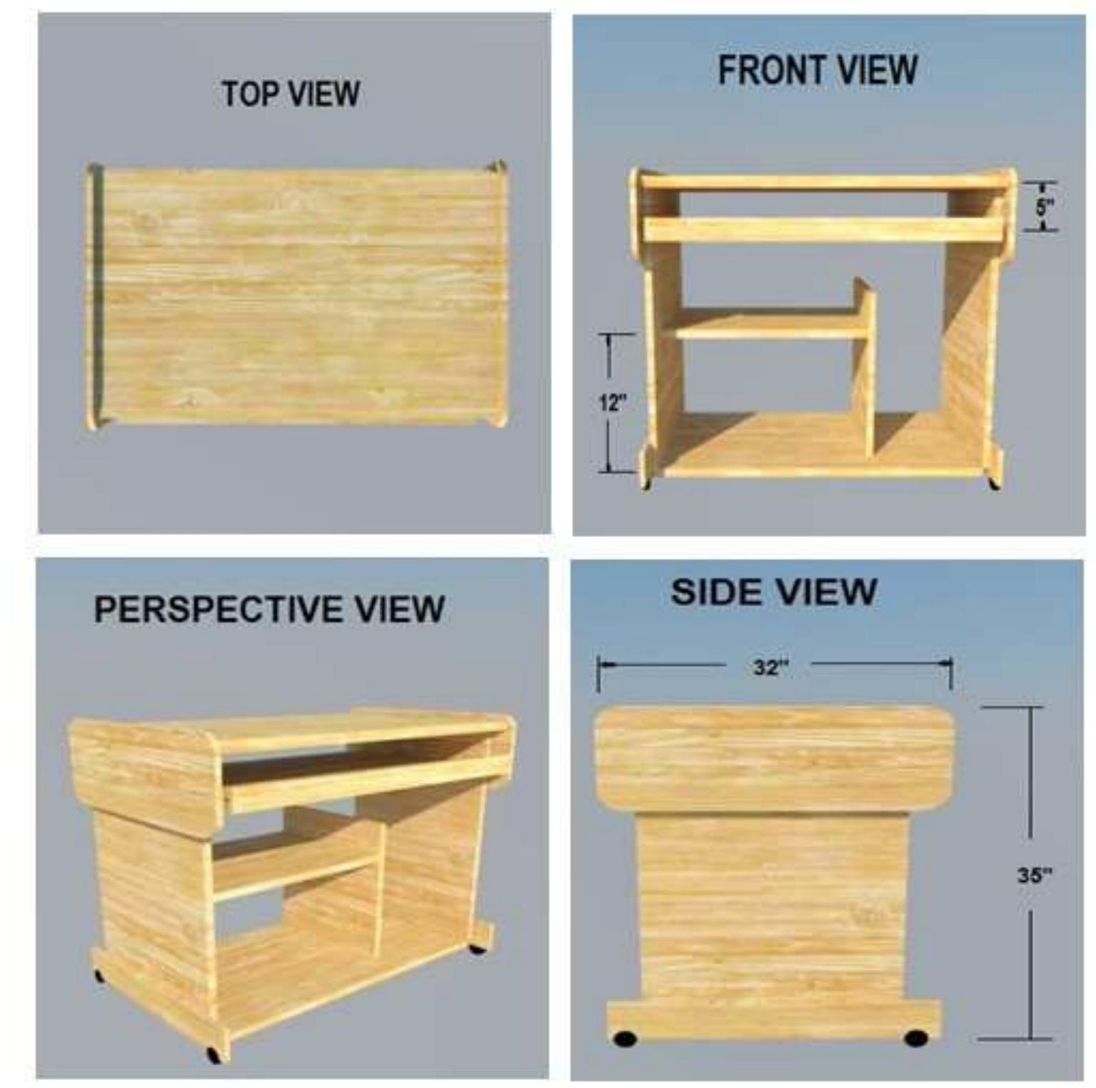 Shows the dimensions of the computer laboratory chair. this