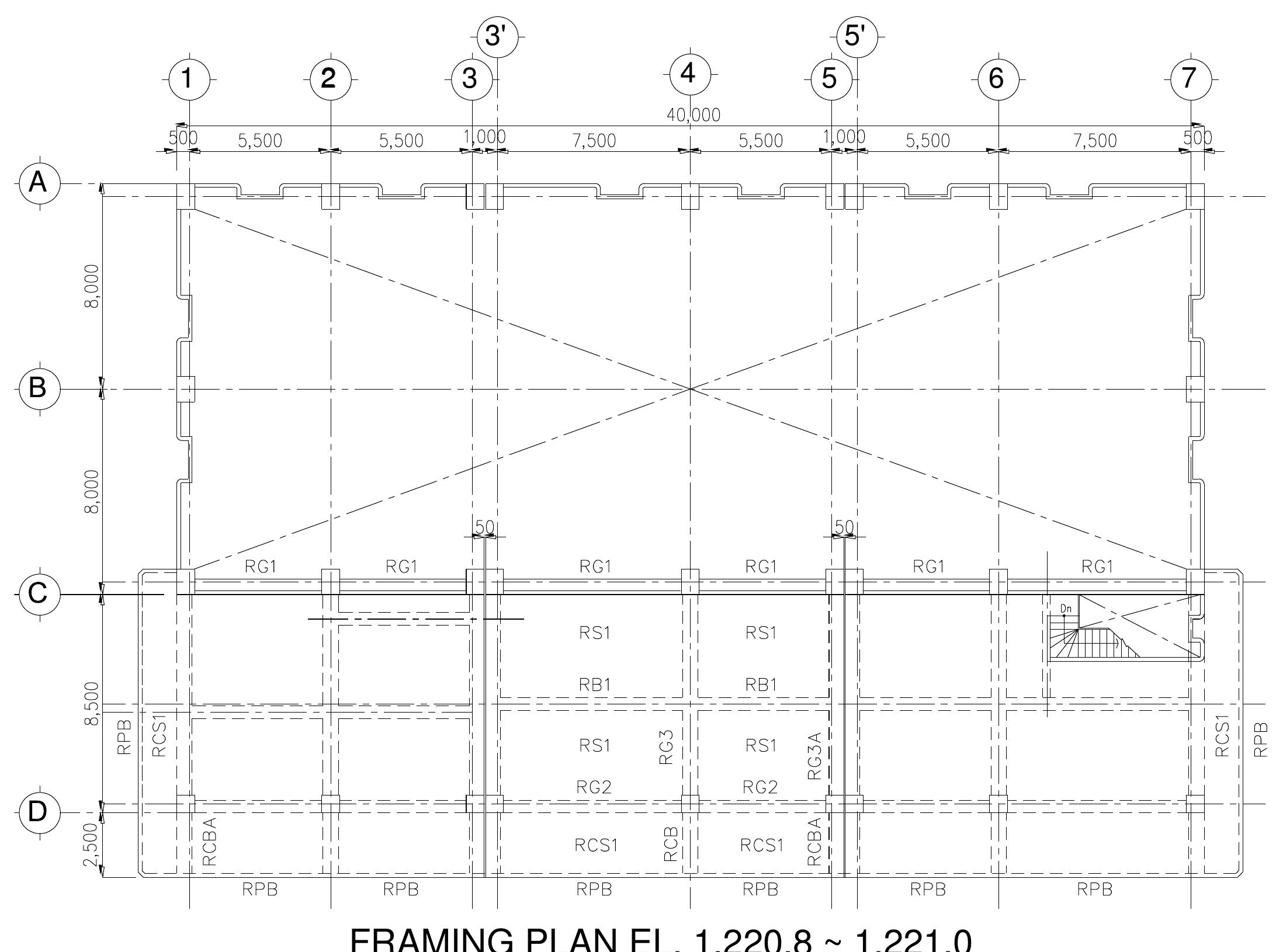 Figure 3 - Structural Engineering Design of RC Structure