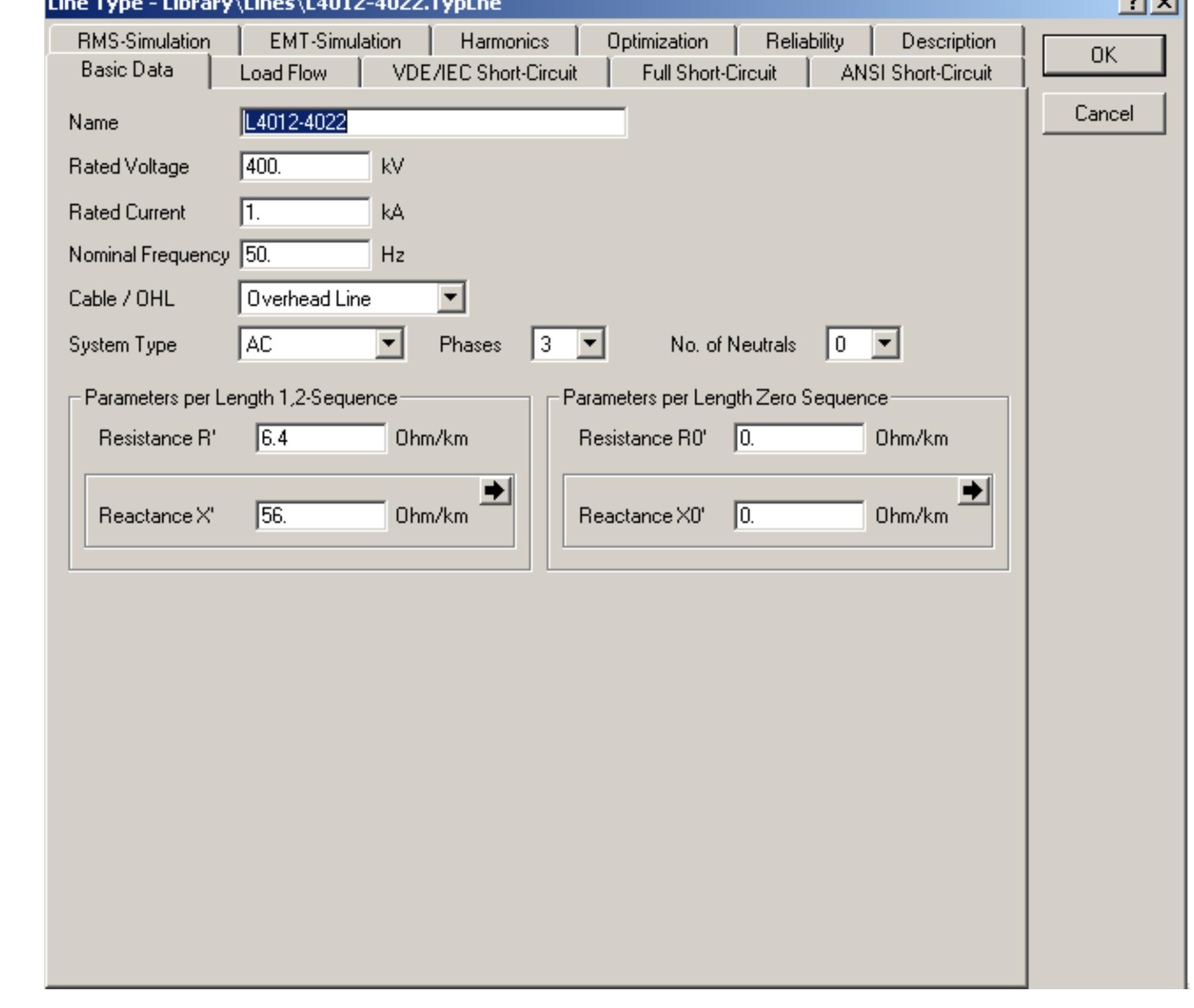 4. line type definition 3.1.3 load representation