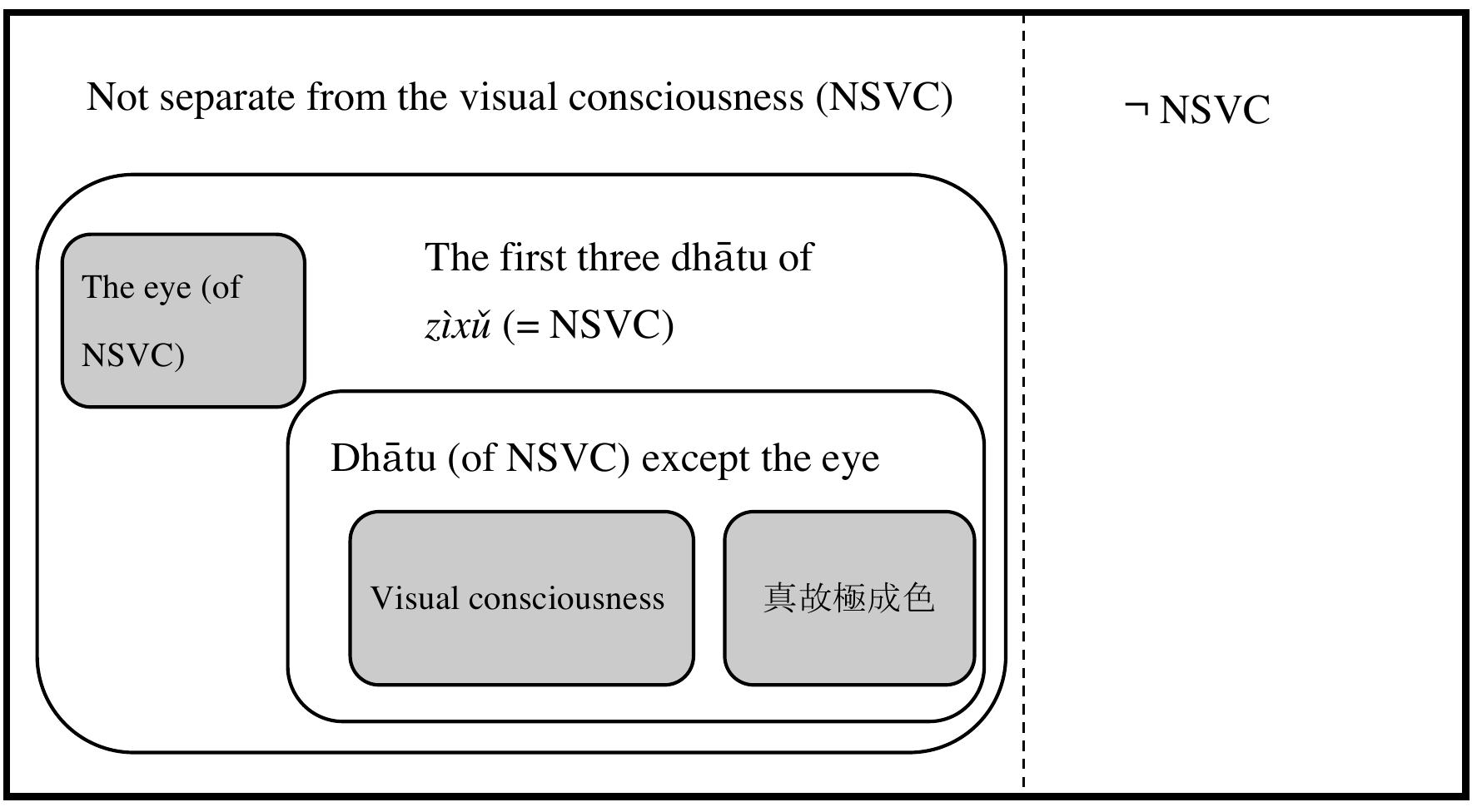Visual consciousness.”!* schematically, this would be