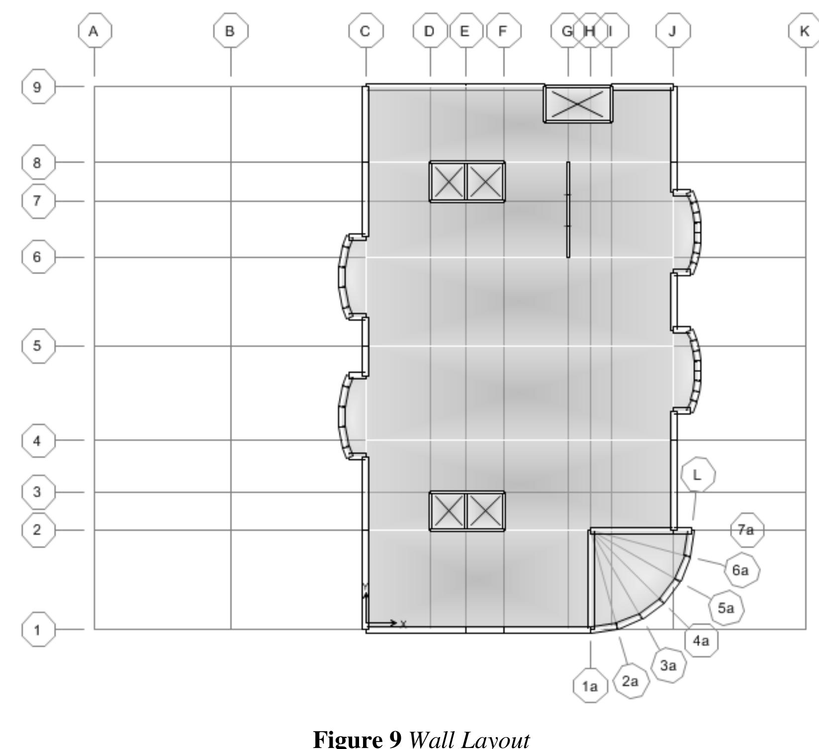The columns are the next elements to be modeled. go to