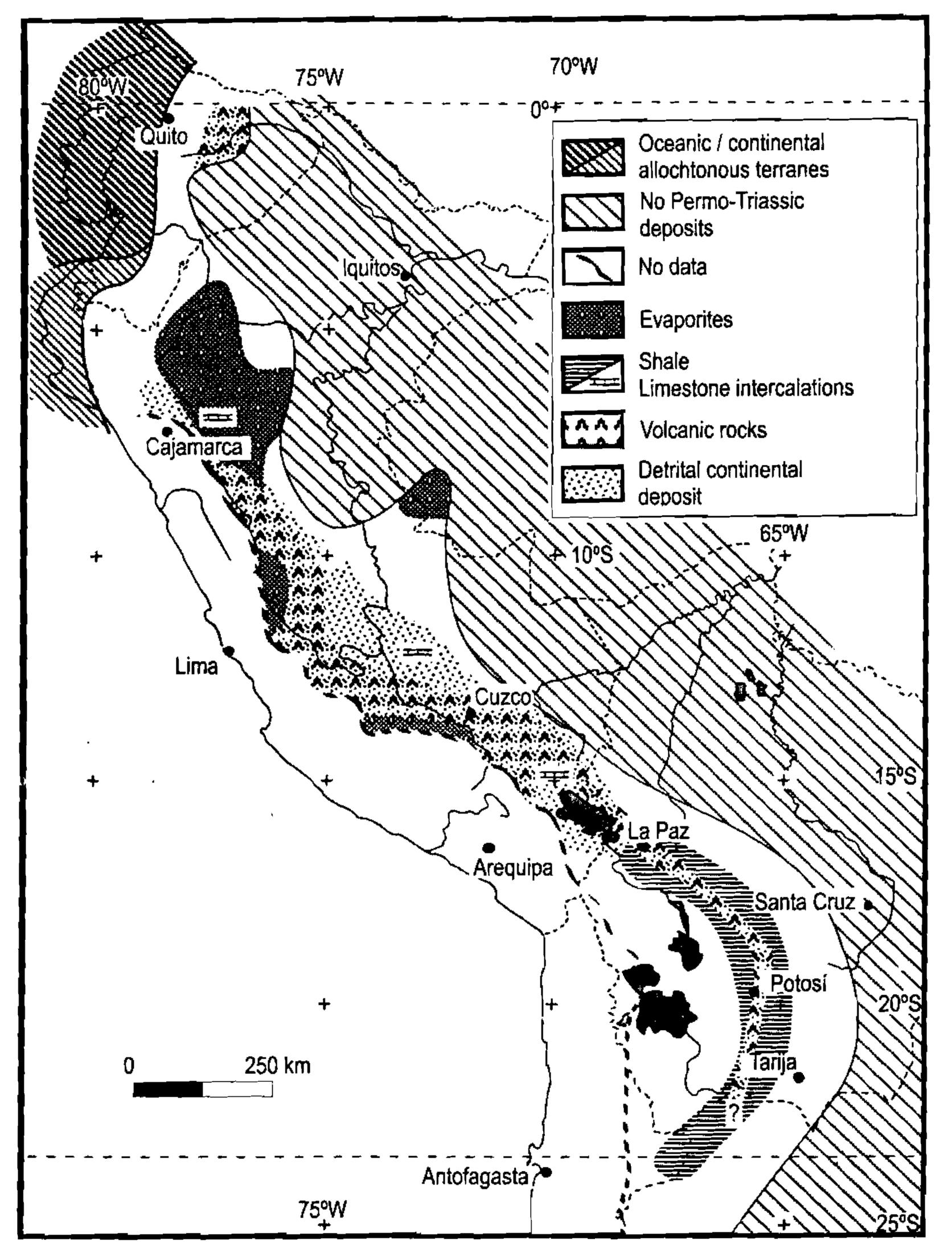 Figure 7 - Tectonic evolution of the Andes of Ecuador, Peru,