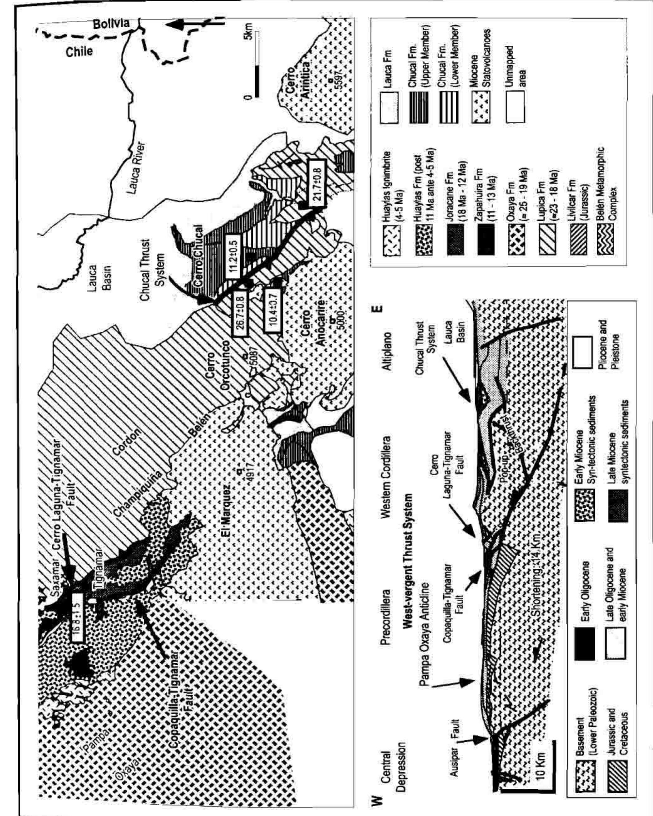 Figure 37 - Tectonic evolution of the Andes of Ecuador,