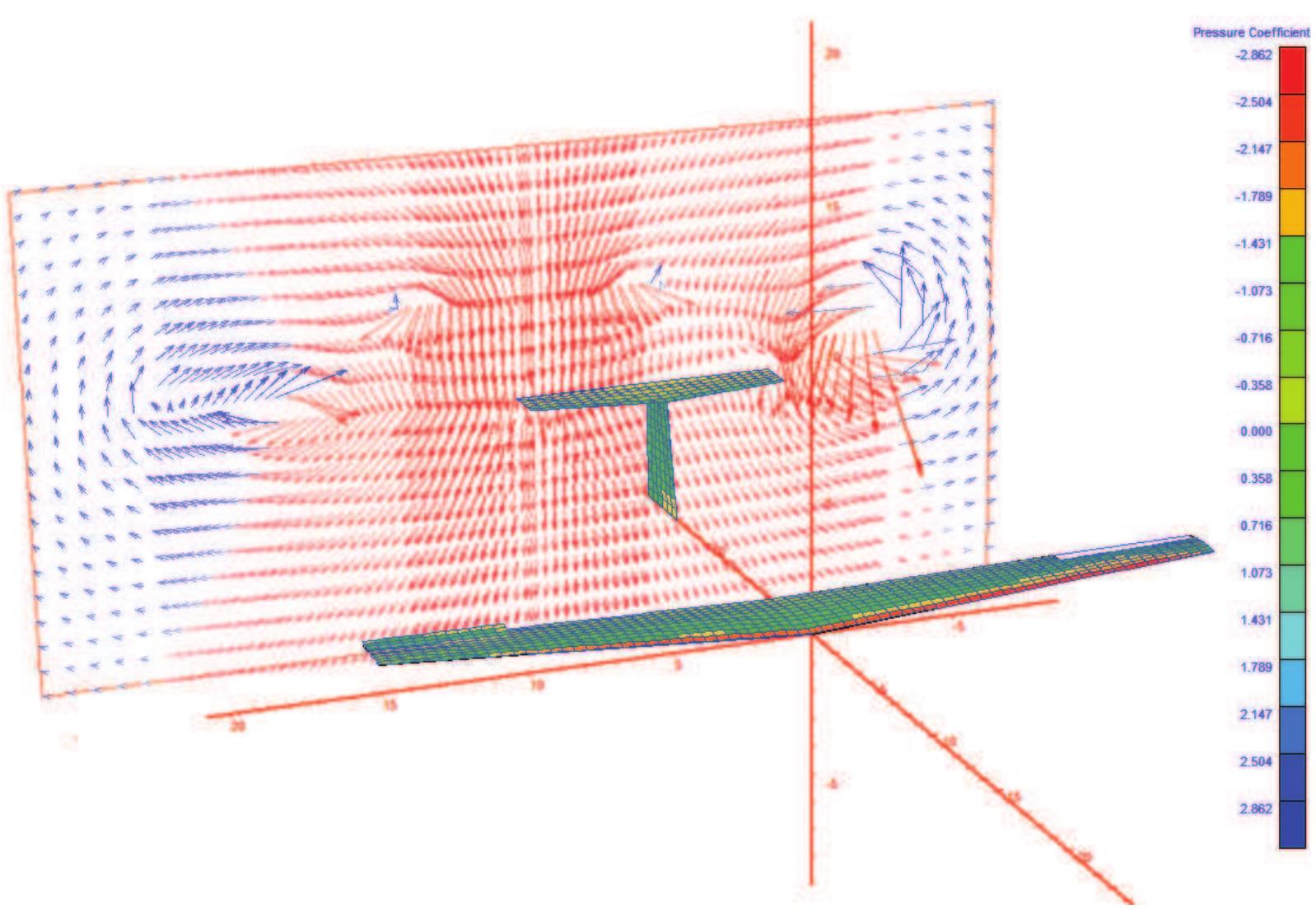 Impact of aileron deflection on the flow field behind the