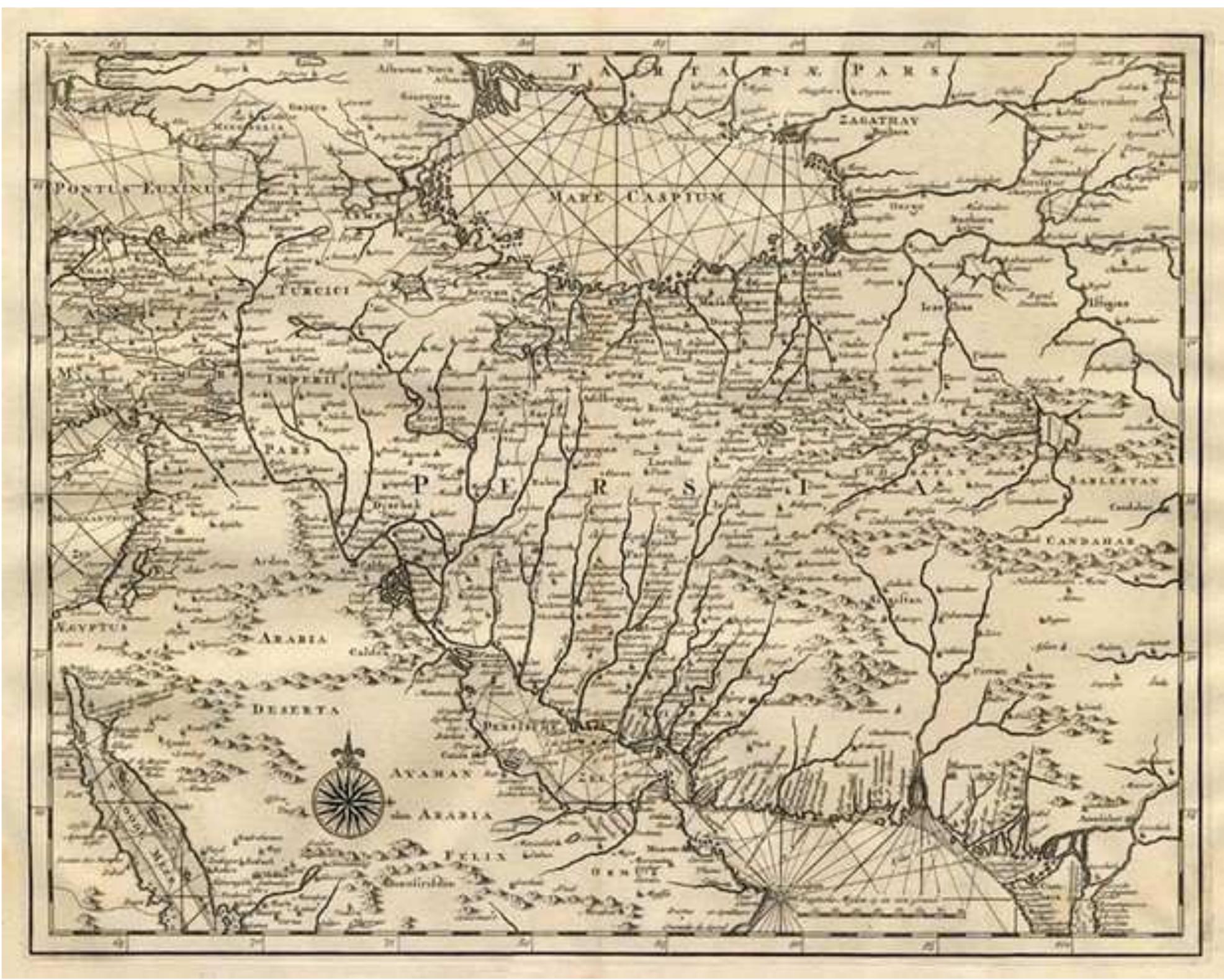 Valentijn, 1724-6. map of persia, showing the gulf,
