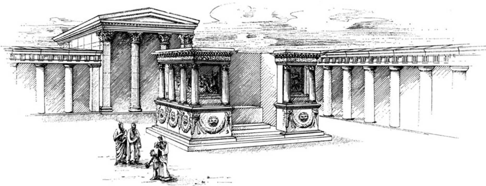 : reconstruction of the early imperial altar for artemis