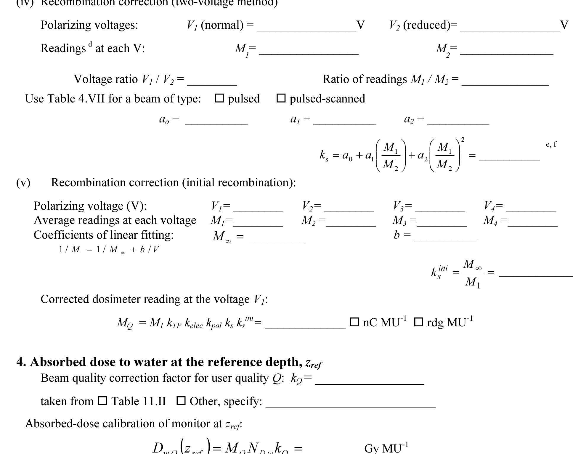 Figure 25 - TRS 398 DOSIMETRY PROTOCOL FOR RADIOTHERAPY