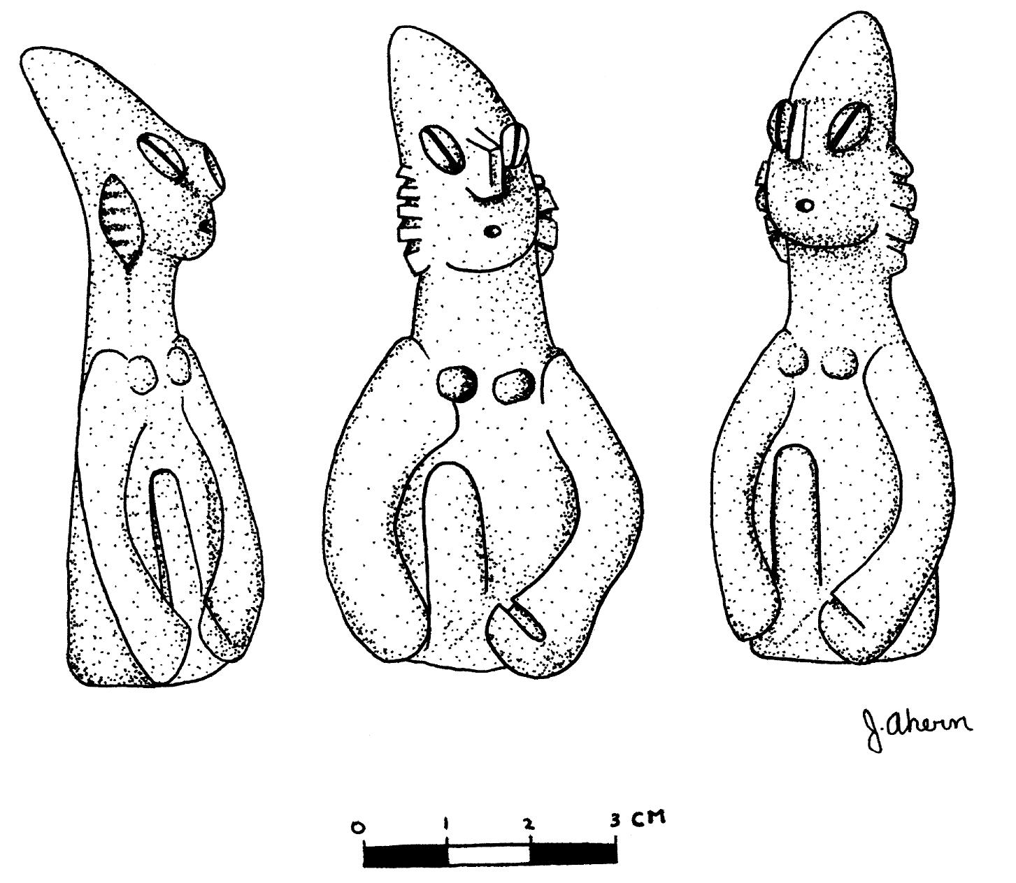 Clay statue with breasts and phallus from byblos (after