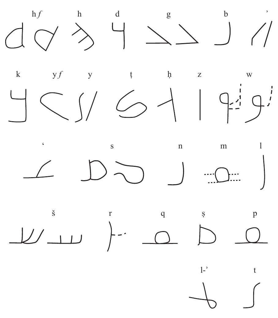 The idealized forms of the evolved characters in the