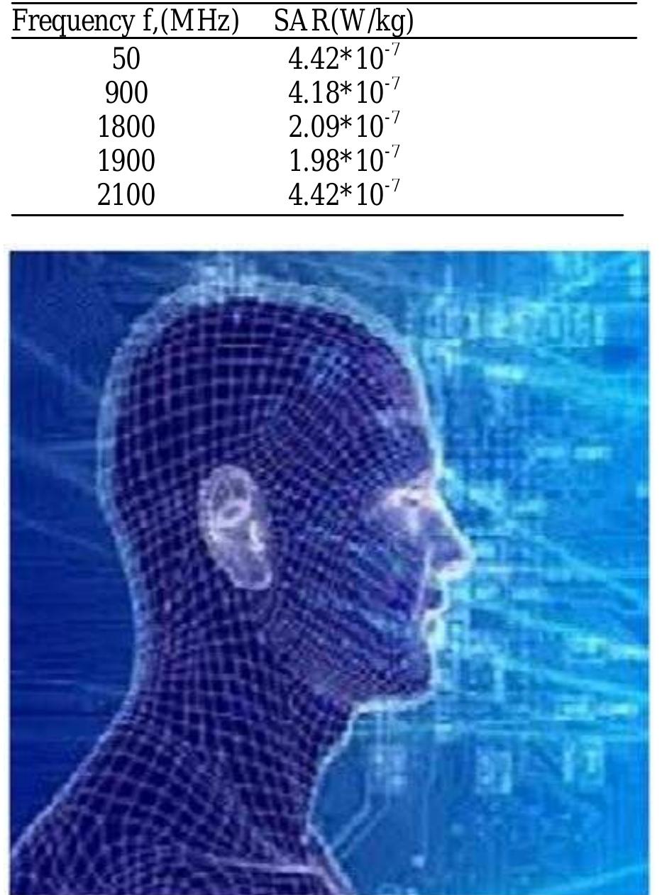 Electromagnetic field radiation inside human body. the
