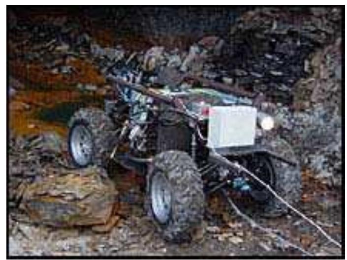 Robotic system used for object detection in underground