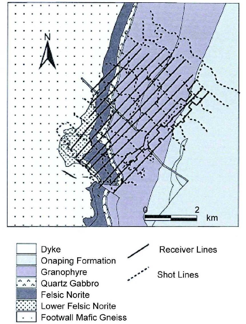 Survey layout for 3d reflection seismic survey, trillablelle