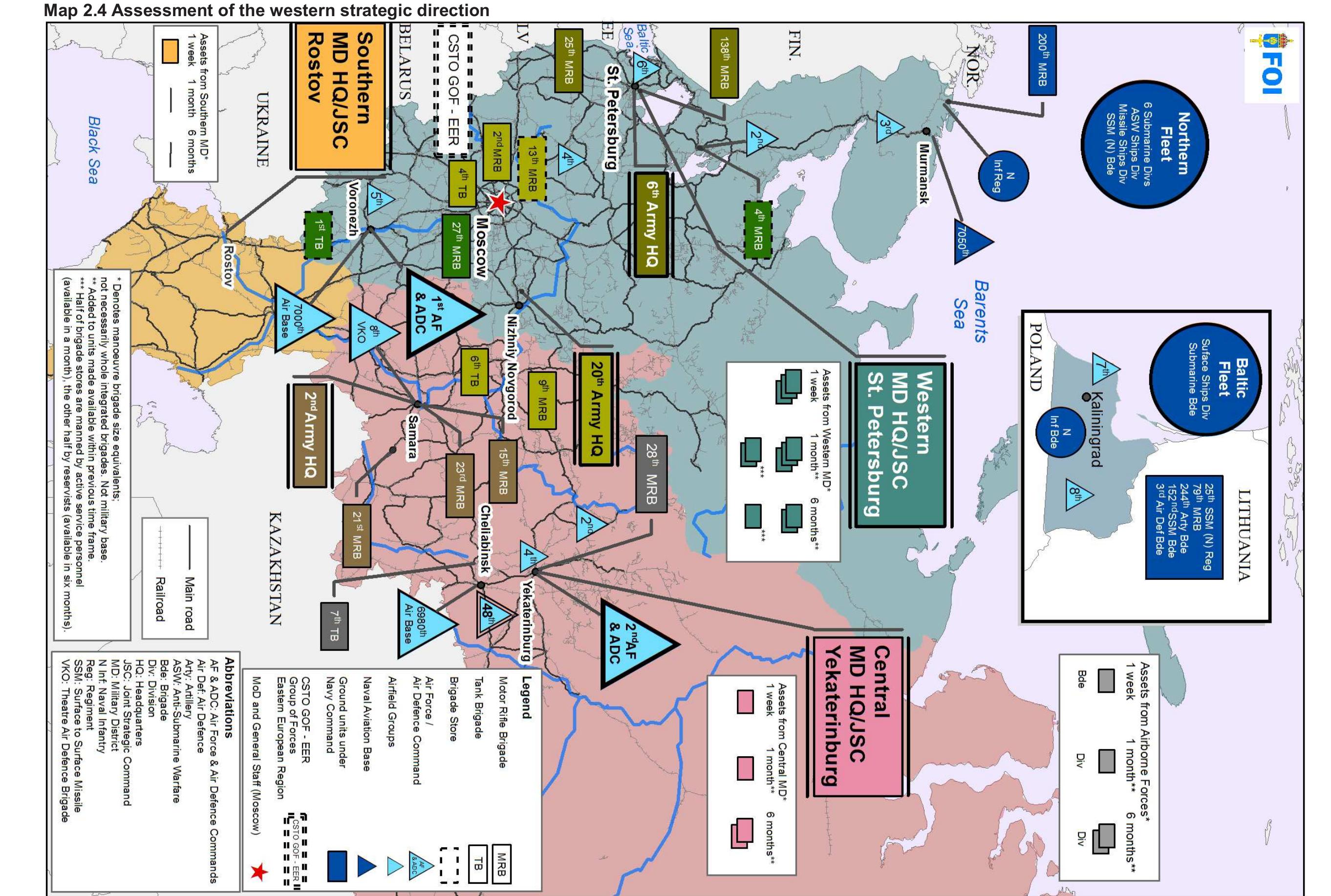 Note: this map illustrates a possible order of battle