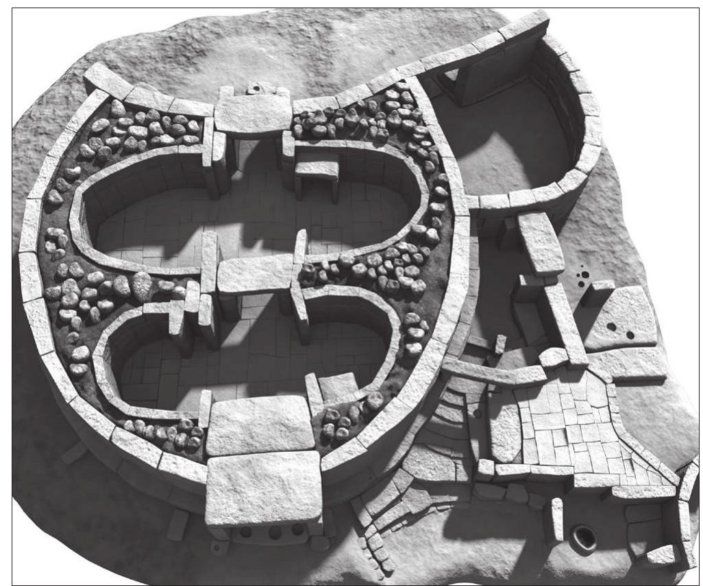 tas-silg north: virtual reconstruction of temples i and ii