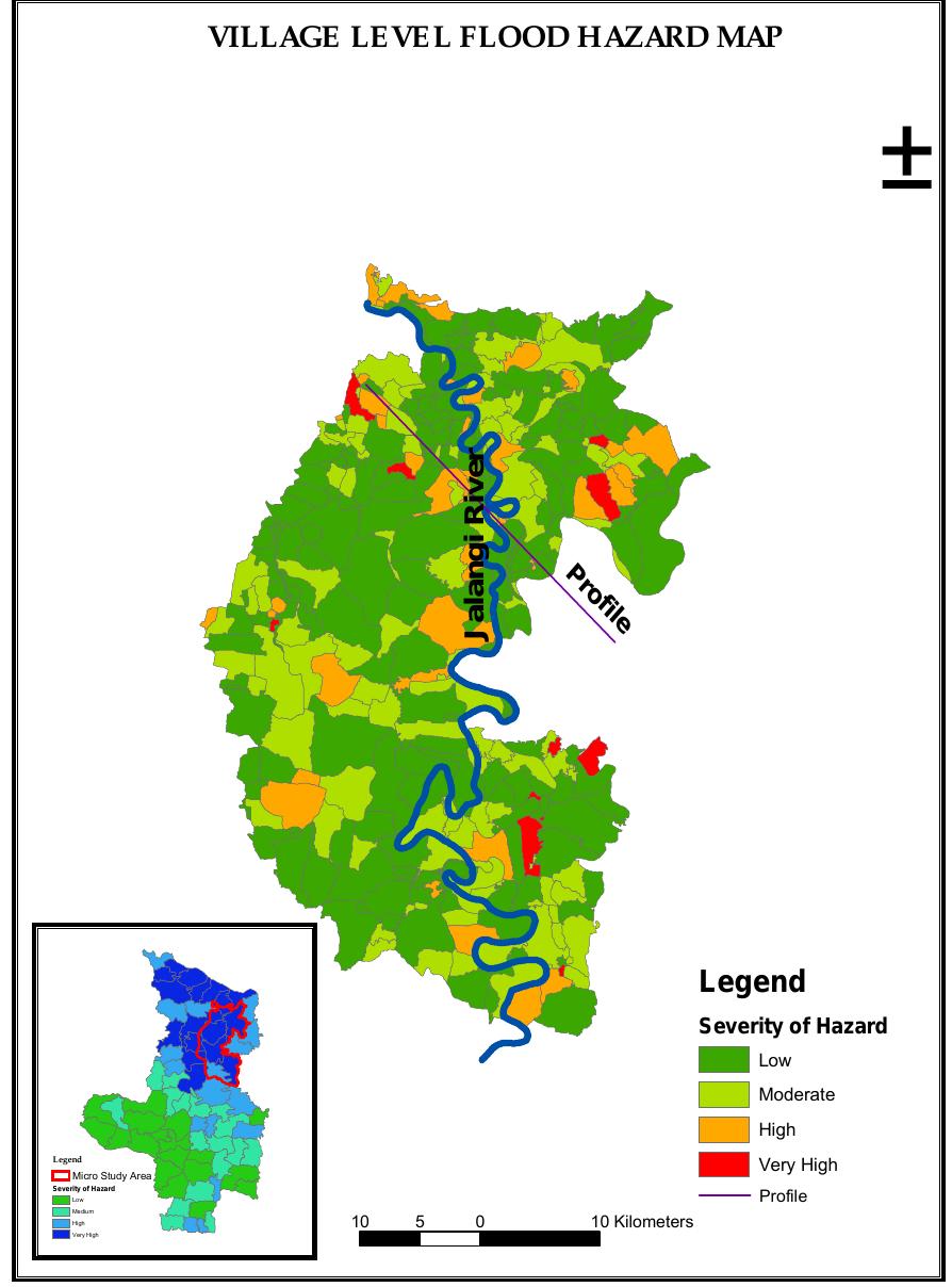 4. flood hazard map prepared by village level sub-regional