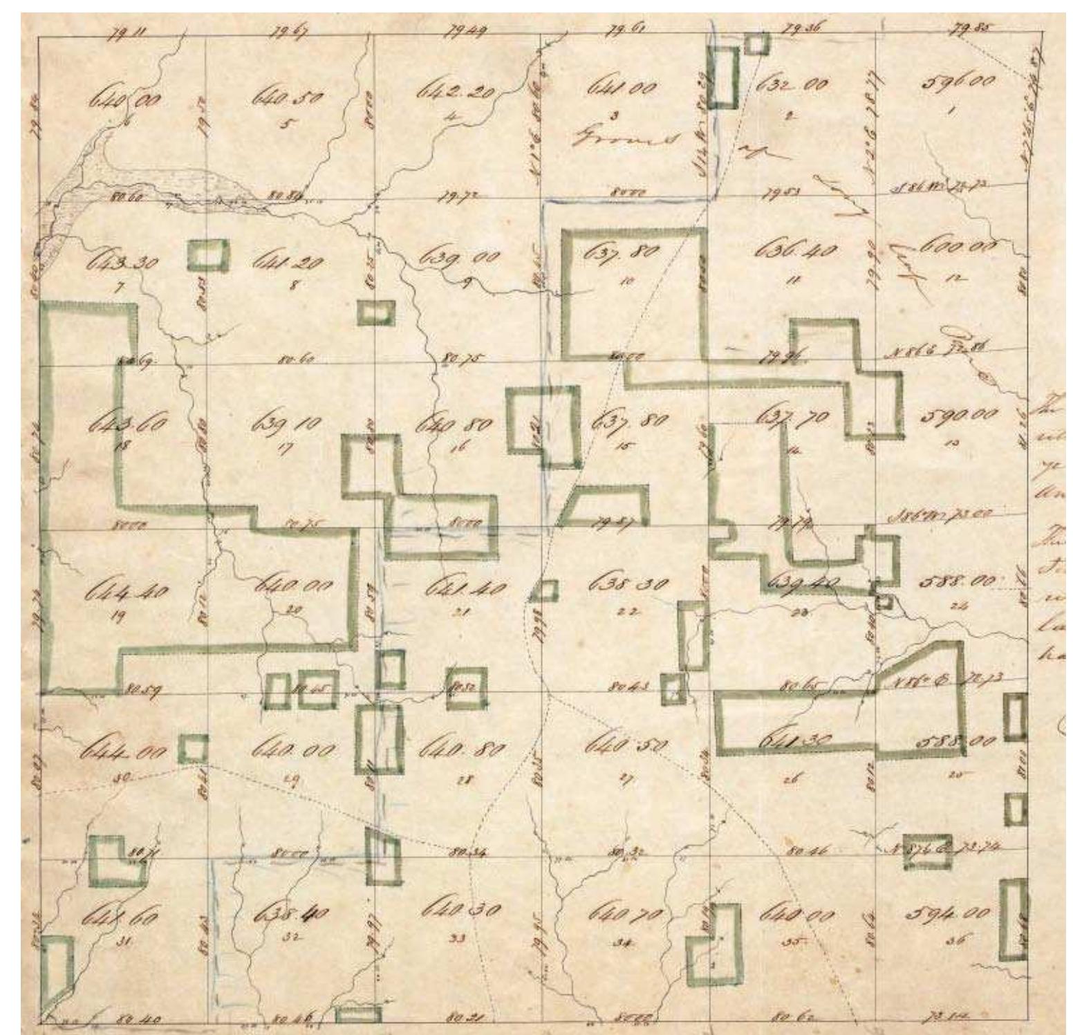 -3. old federal road (not labeled) and other roads shown on