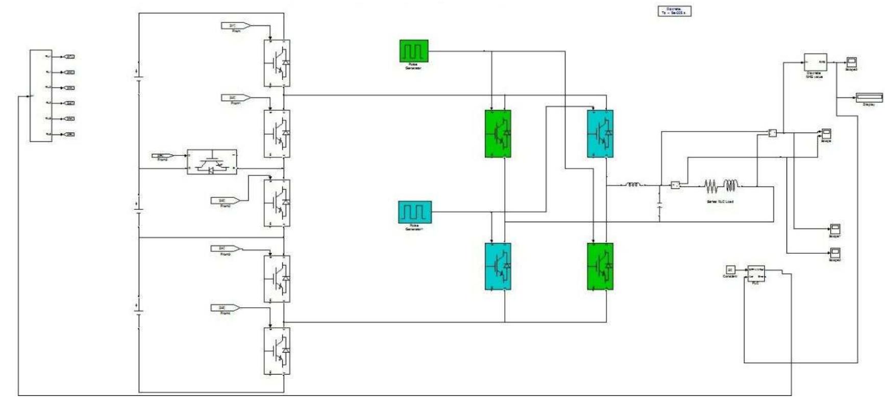 Simulation model of seven level inverter using rv topology