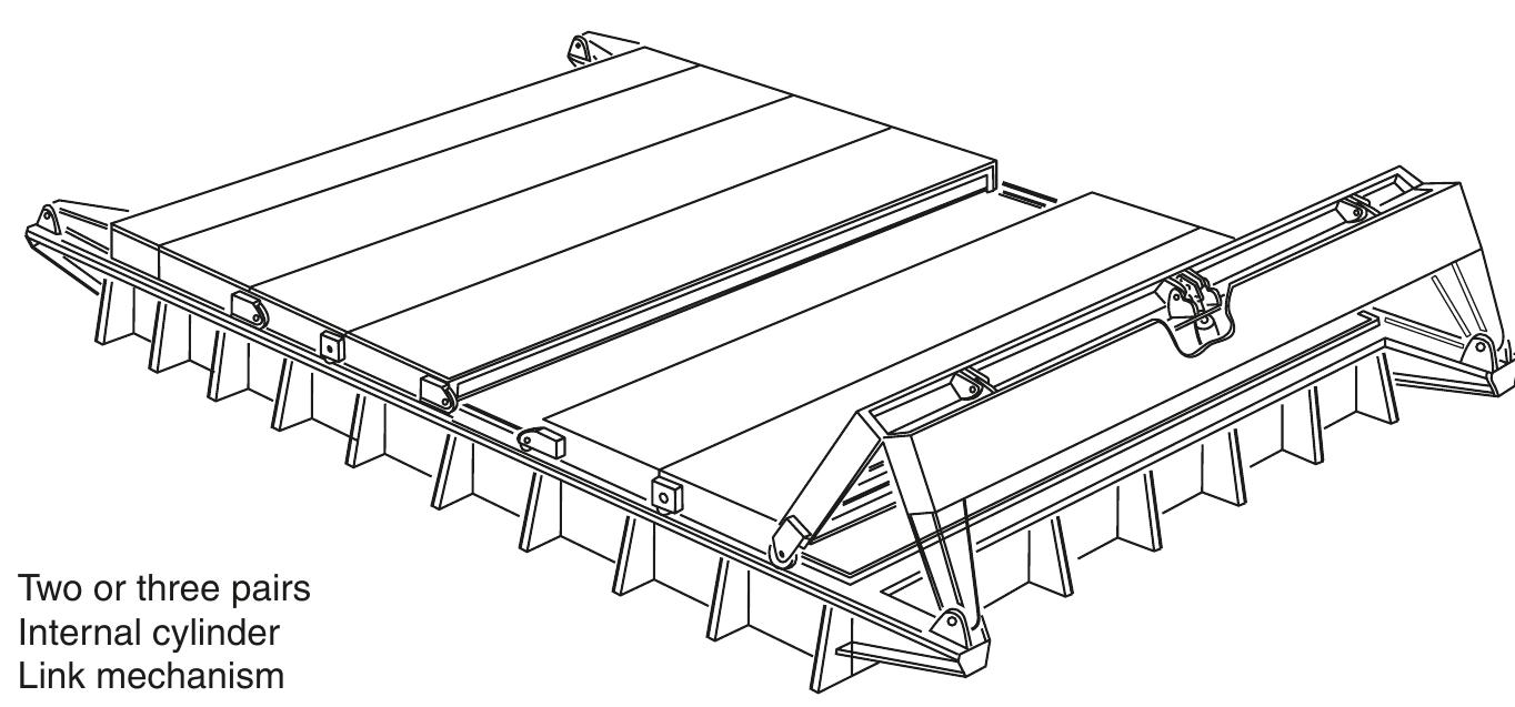 -ig. 2.8 folding (hydraulic operated) hatch covers.