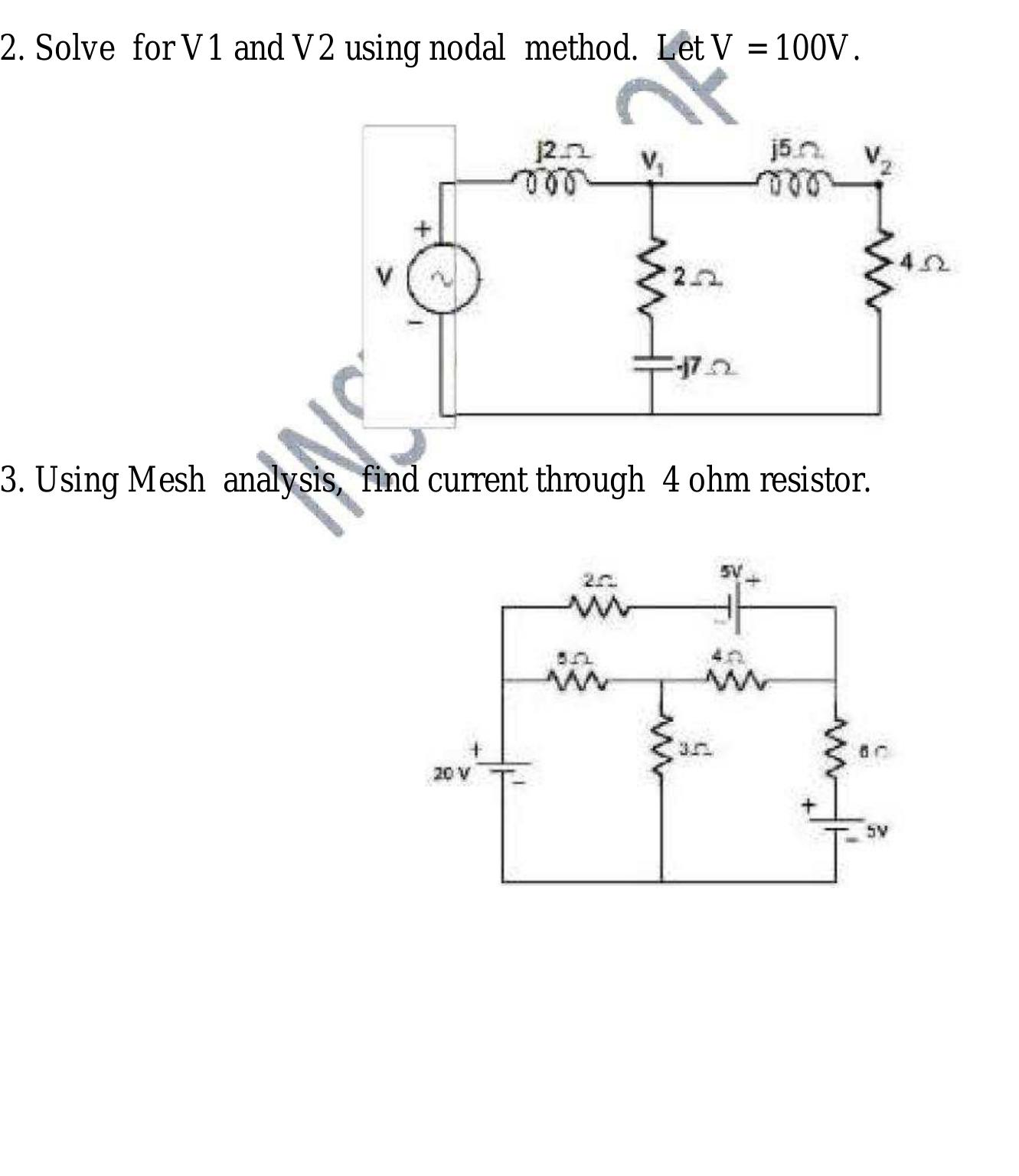 Figure 7 - Circuit theory question bank