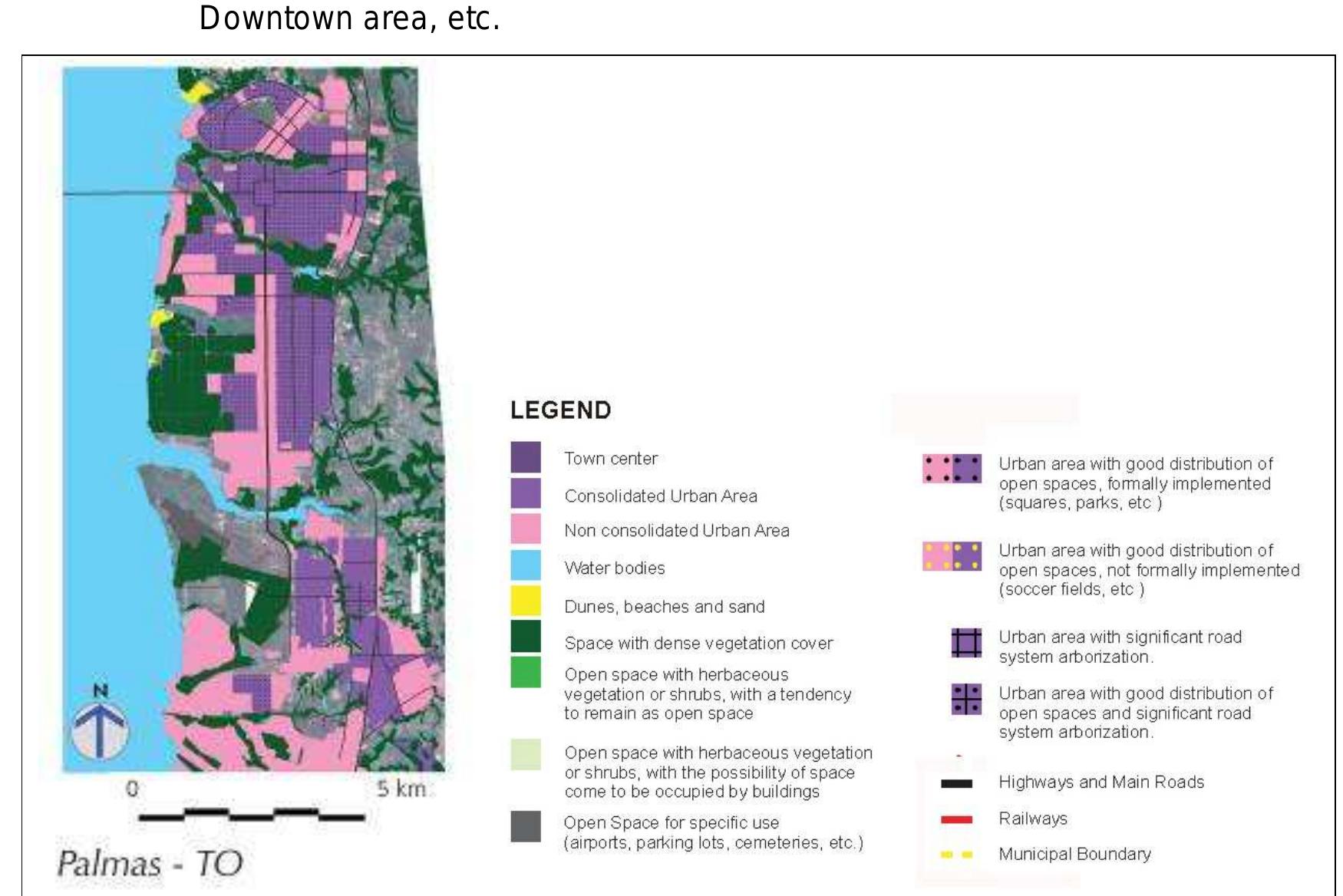 Open space systems for the municipality of palmas, to.