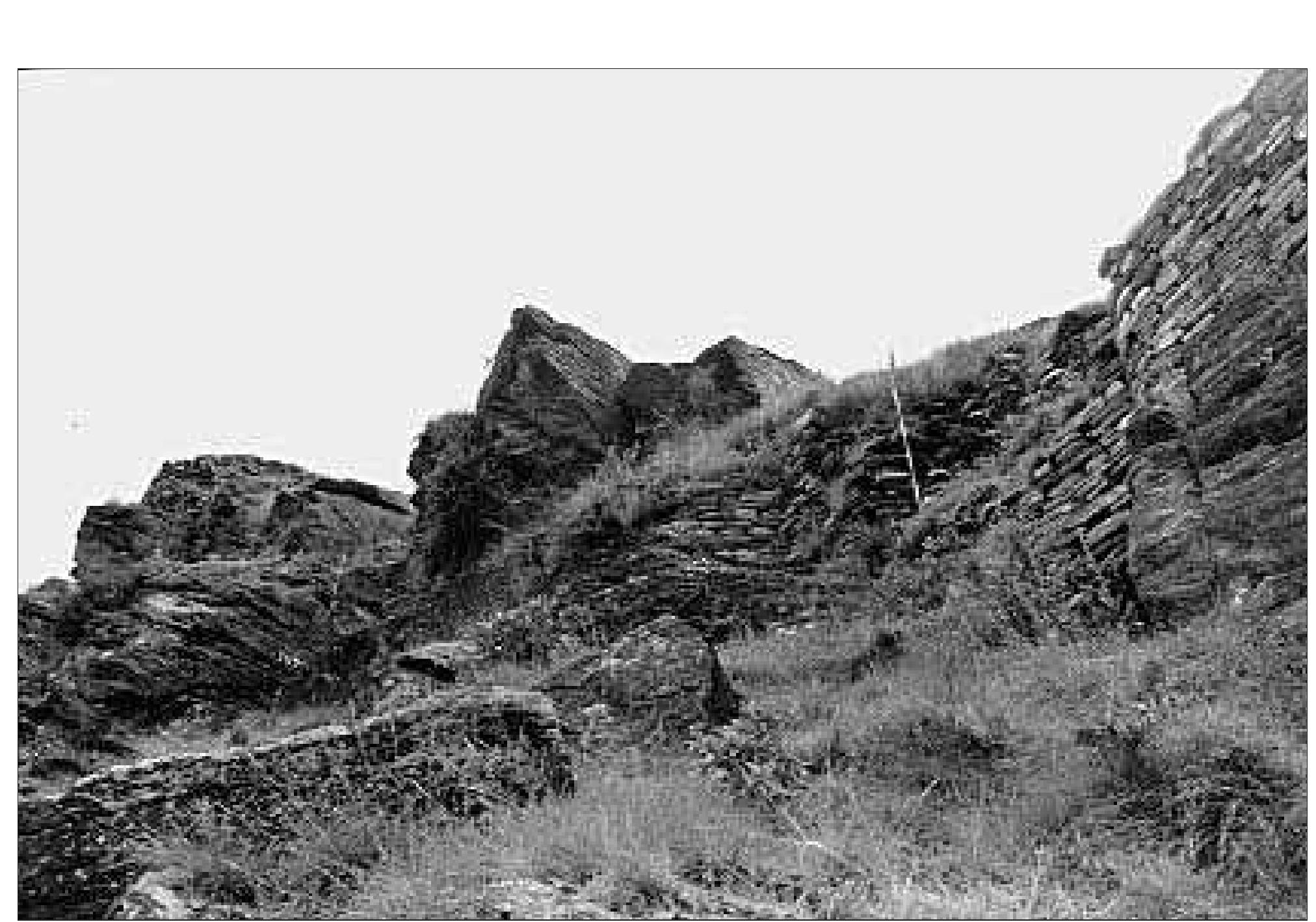 A. substruction wall 161 (17712/6). b. the defensive