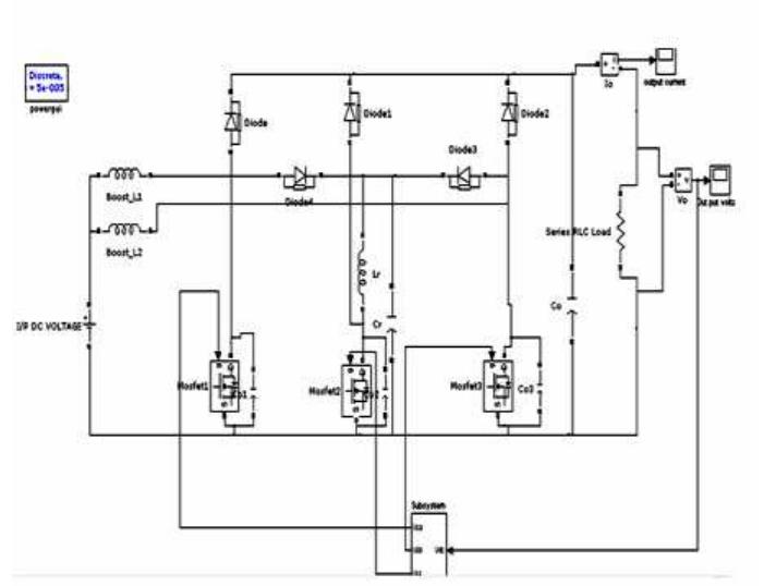 Closed loop control of zvs, zcs interleaved boost