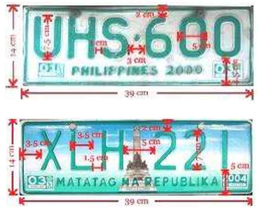 Philippine license plate formats